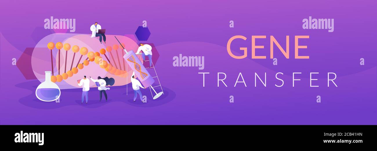 Gene therapy concept banner header Stock Vector Image & Art - Alamy