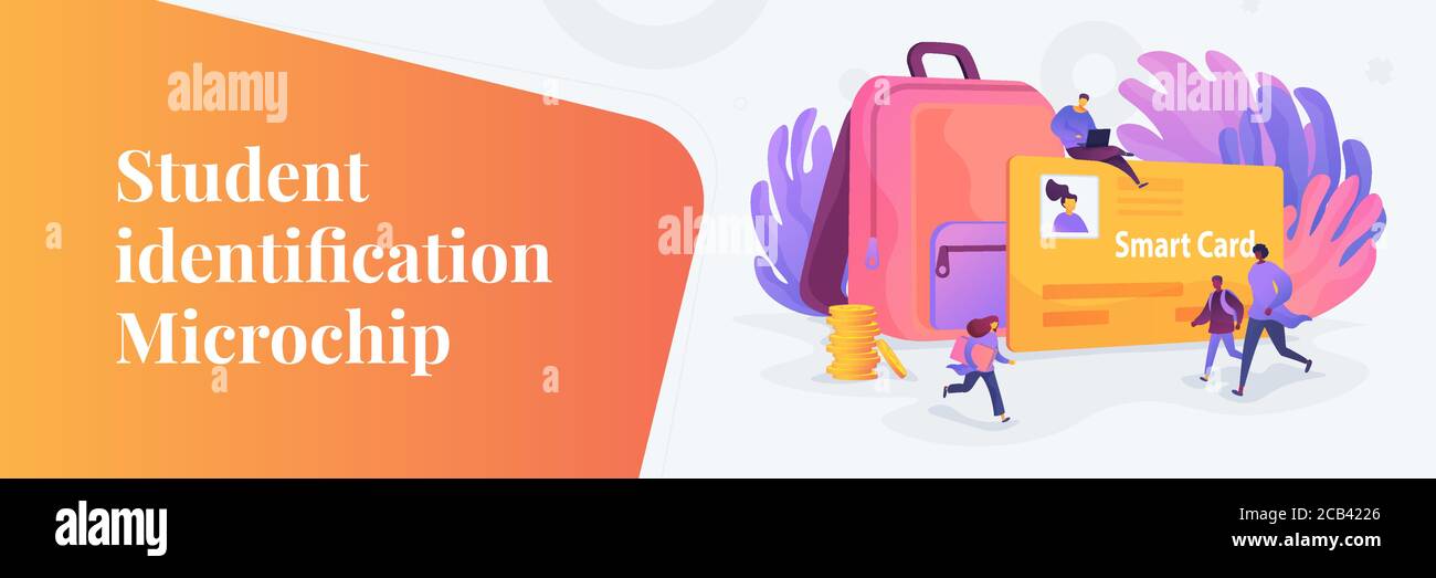 Smartcards for schools web banner concept Stock Vector Image & Art - Alamy