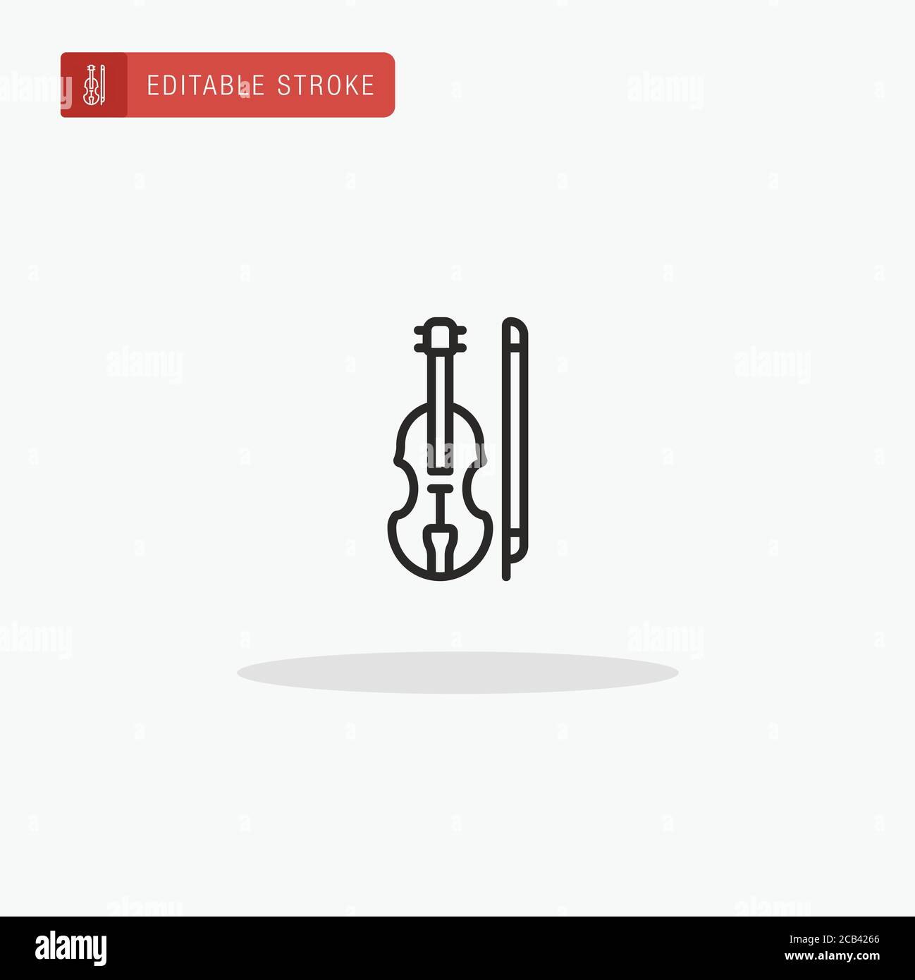 Violin icon vector. Violin icon for presentation Stock Vector Image ...