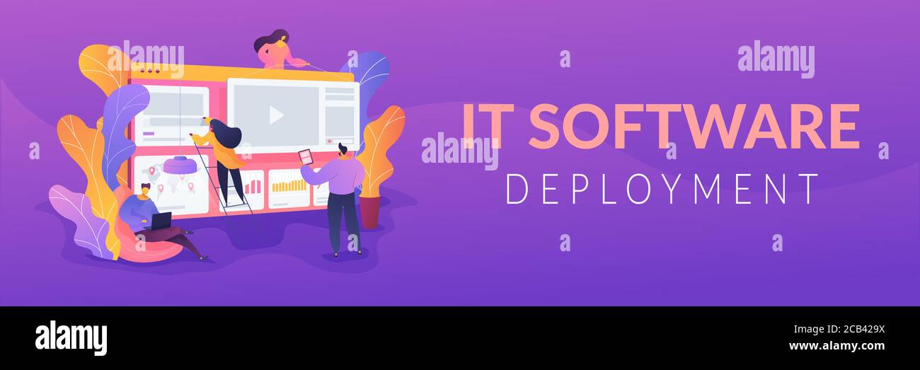 WEB development web banner concept Stock Vector Image & Art - Alamy