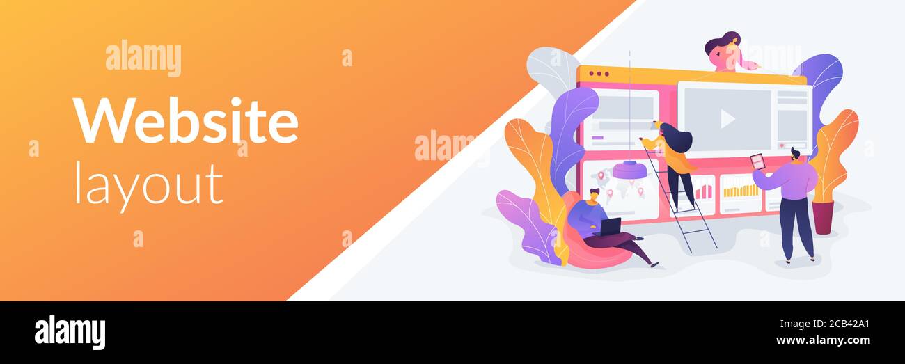 WEB development web banner concept Stock Vector Image & Art - Alamy