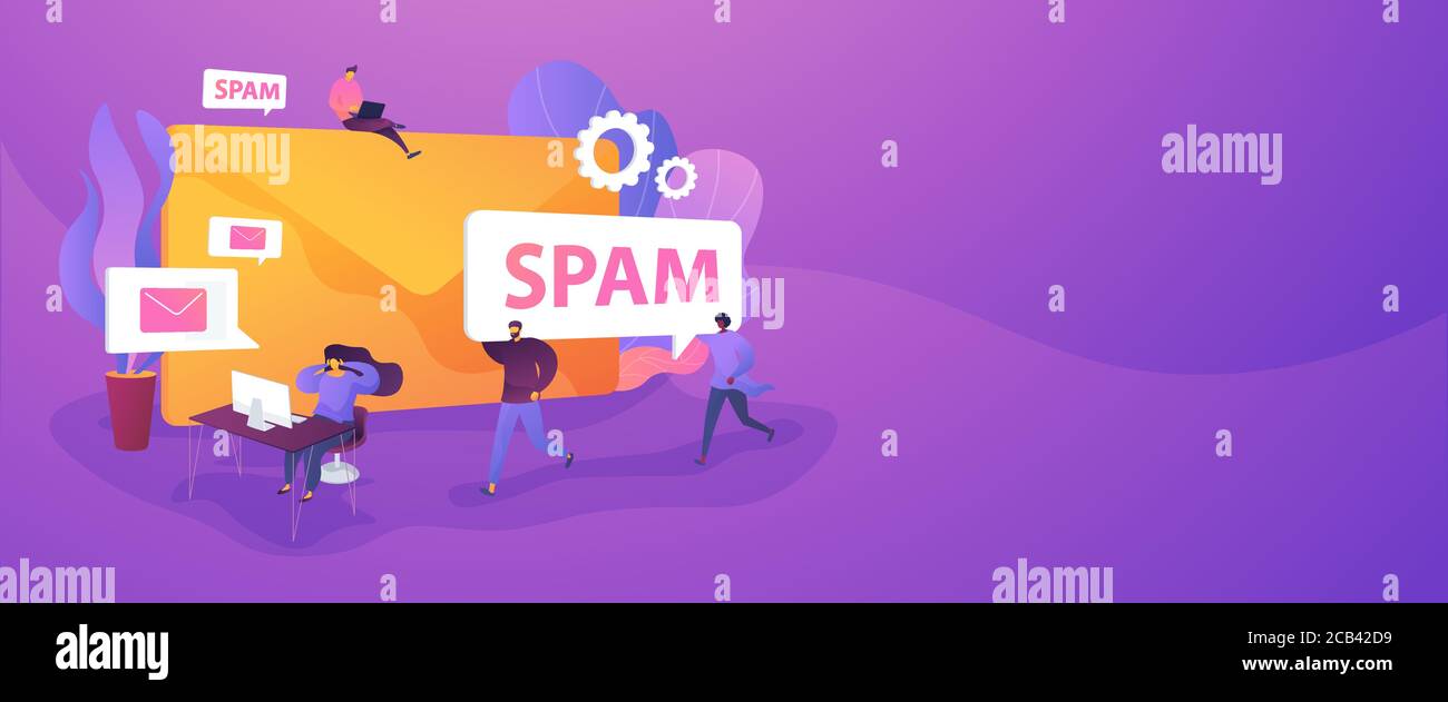 Spam web banner concept Stock Vector Image & Art - Alamy