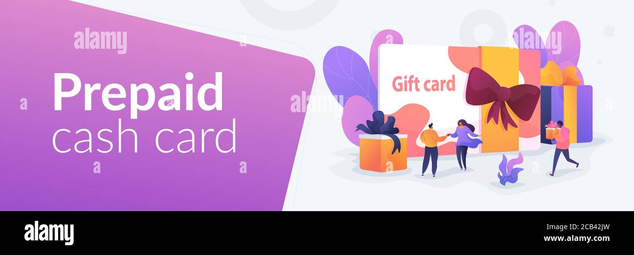 Gift card web banner concept Stock Vector Image & Art - Alamy