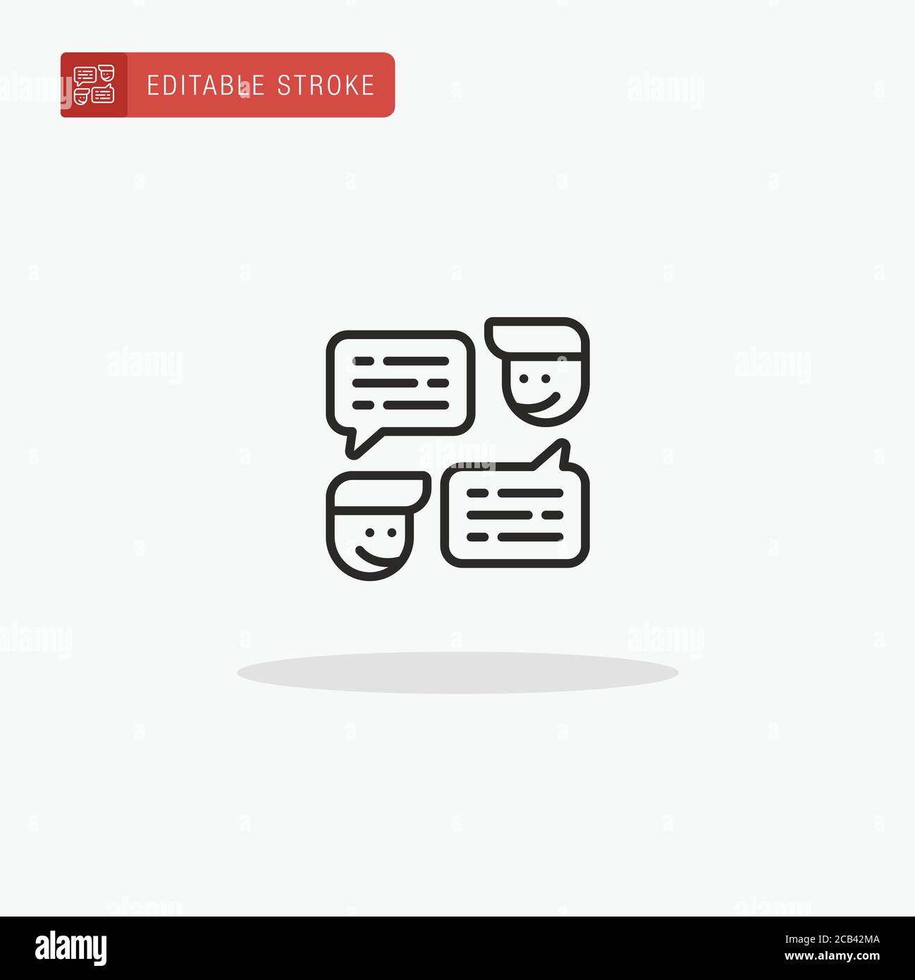 Conversations icon hi-res stock photography and images - Alamy