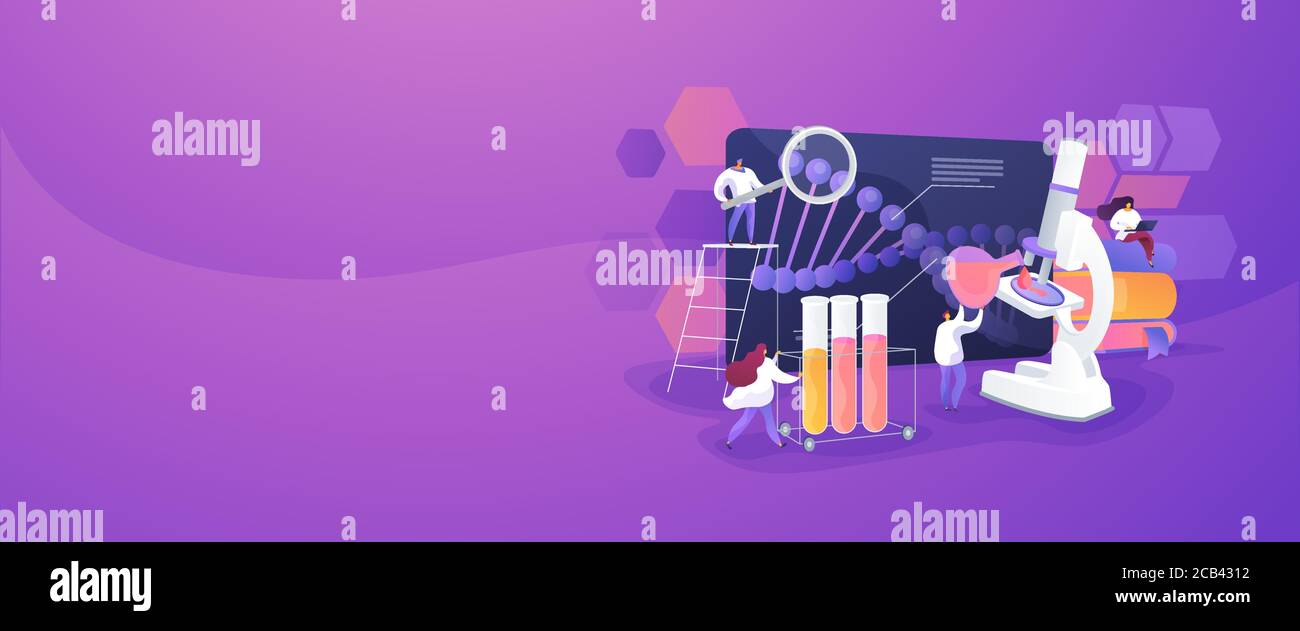 Genetic testing concept banner header Stock Vector Image & Art - Alamy
