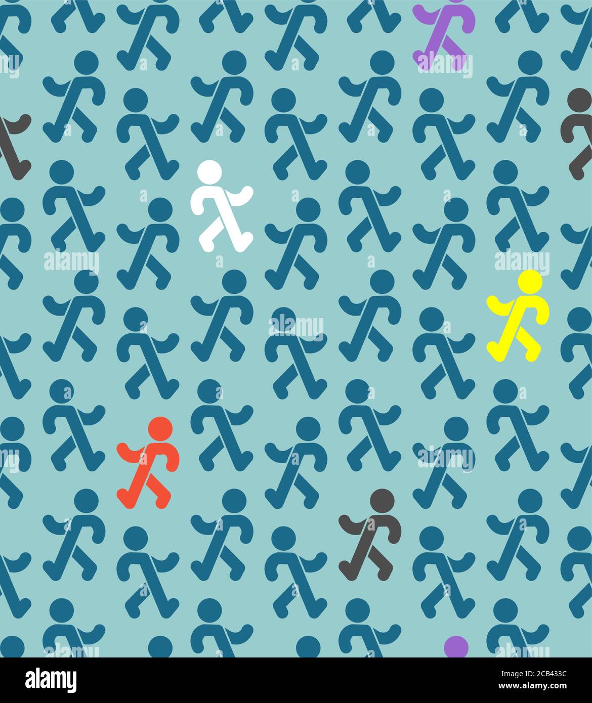 Stroll pattern seamless. Promenade background. Saunter icon texture ...