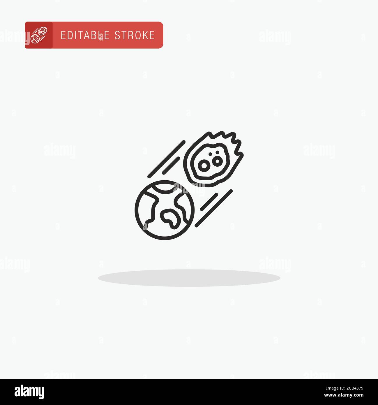 Meteor icon vector. Meteor icon for presentation Stock Vector Image ...