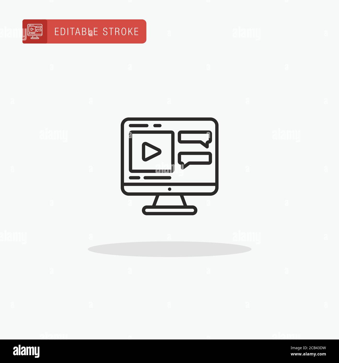 Computer icon vector. Computer icon for presentation Stock Vector Image ...