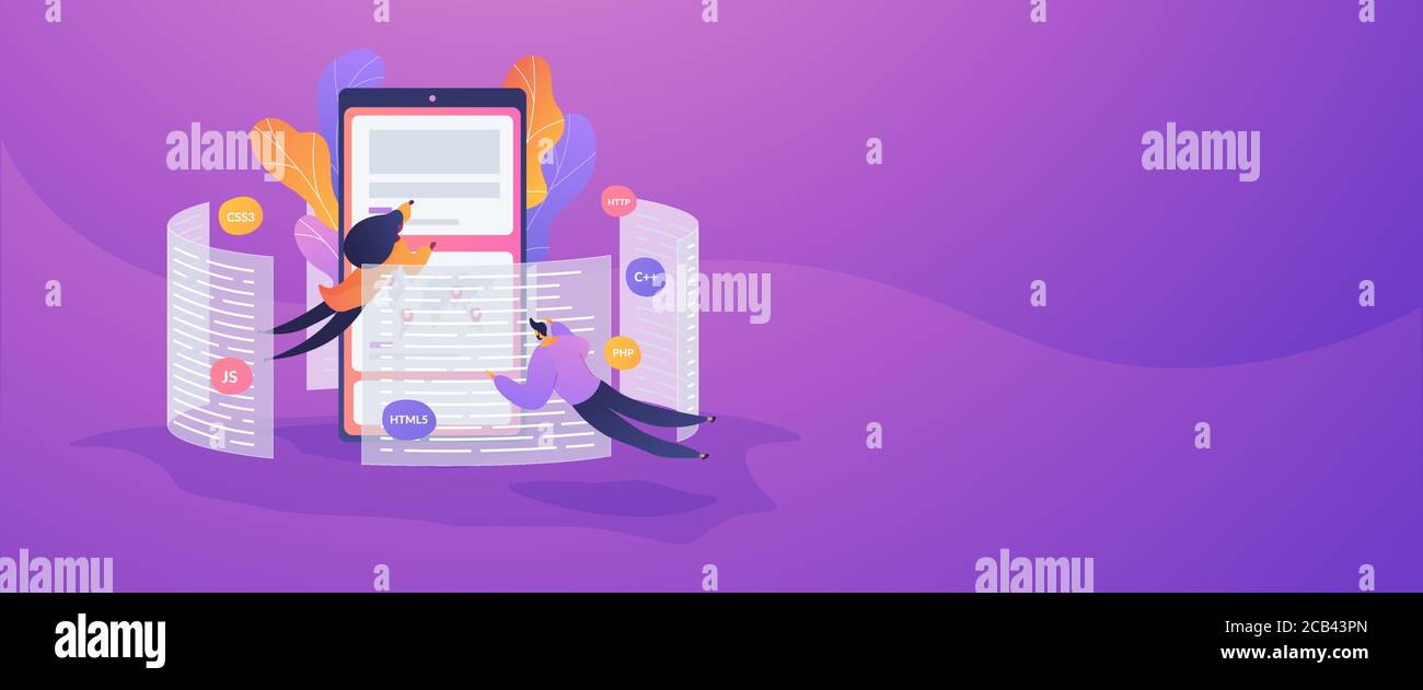 Front end development it web banner concept Stock Vector Image & Art ...