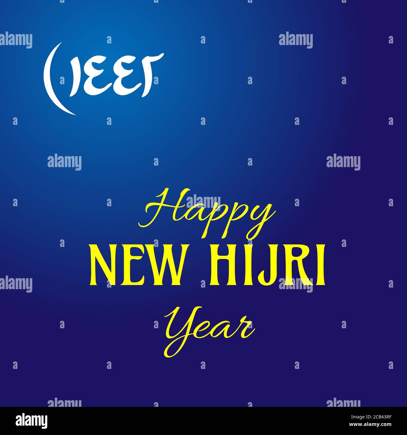vector illustration happy new Hijri year 1442 . Happy Islamic New Year ...