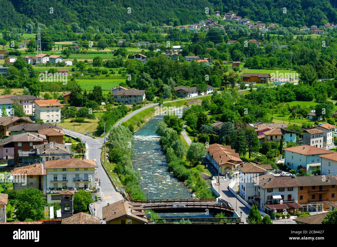 The Caffaro valley, near Bagolino in Brescia province, Lombardy, Italy ...