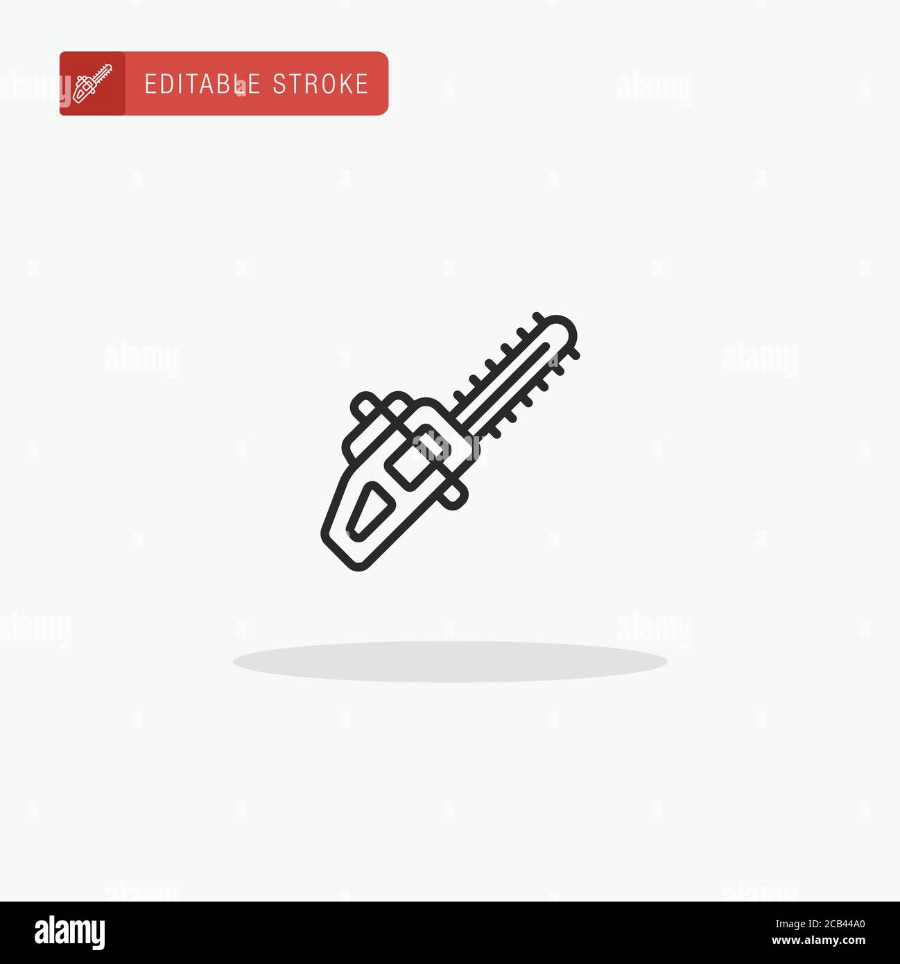 Chainsaw icon vector. Chainsaw icon for presentation Stock Vector Image ...