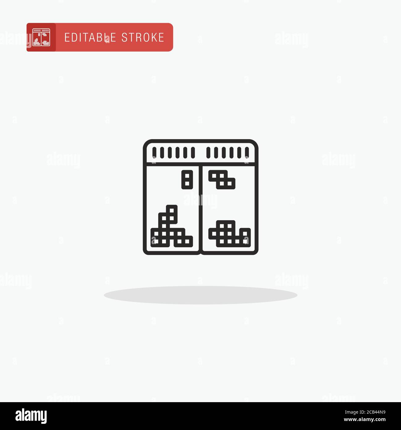 Tetris icon vector. Tetris icon for presentation Stock Vector Image ...