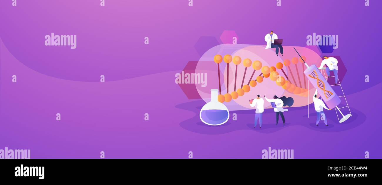 Gene therapy concept banner header Stock Vector Image & Art - Alamy