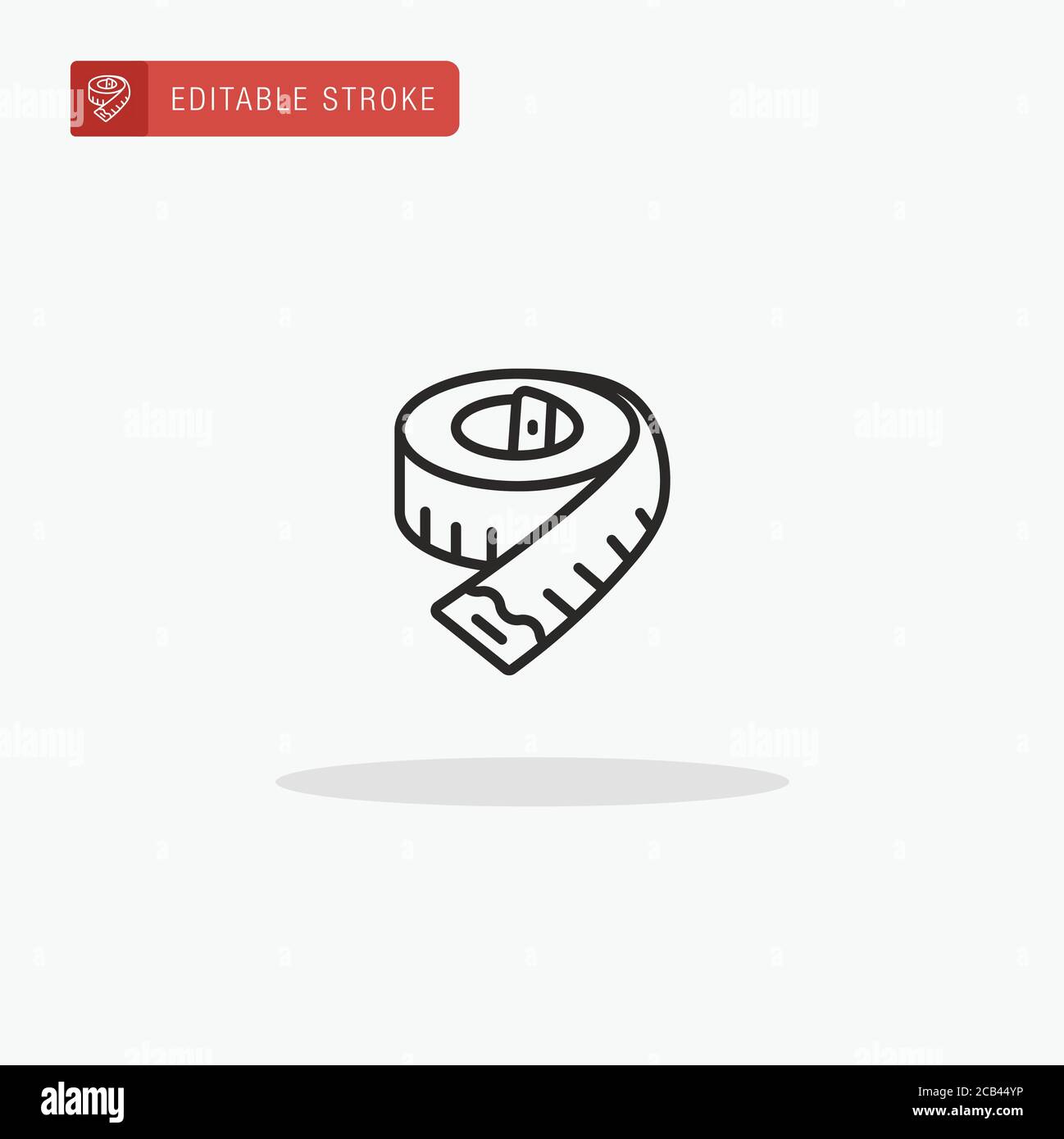 Tape Measure icon vector. Tape Measure icon for presentation Stock ...