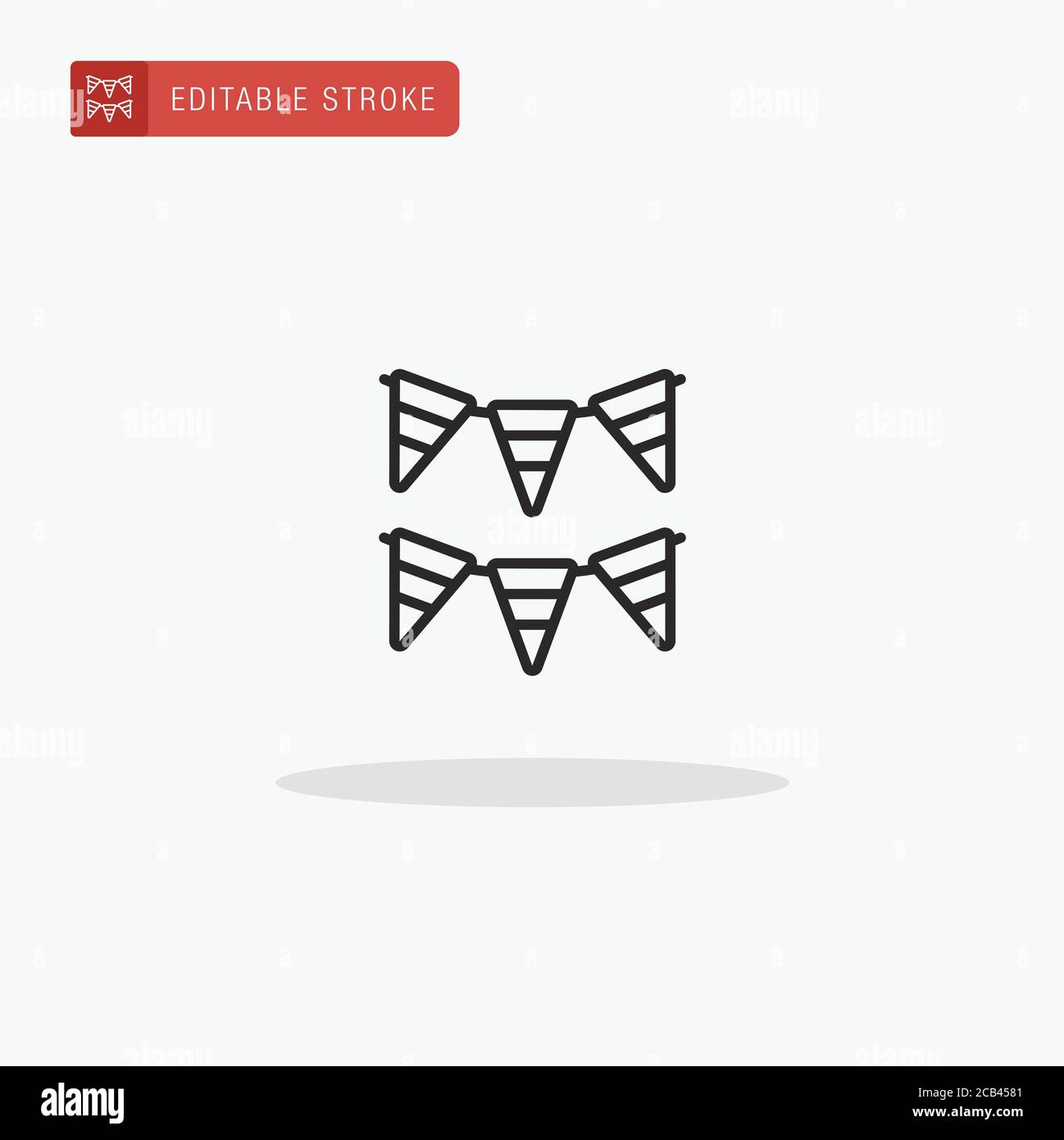 Bunting icon vector. Bunting icon for presentation Stock Vector Image ...