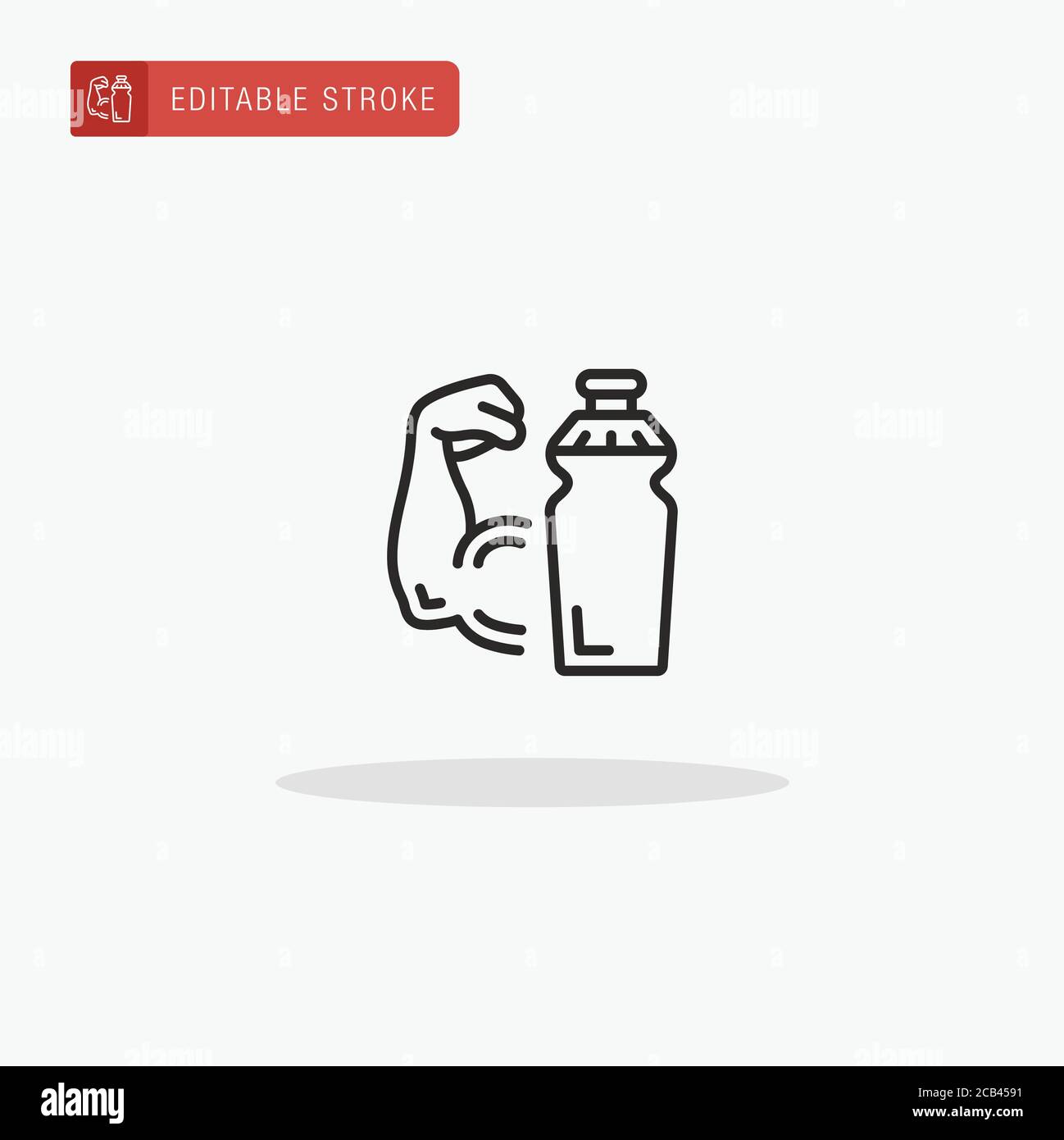 Protein Shake icon vector. Protein Shake icon for presentation Stock ...