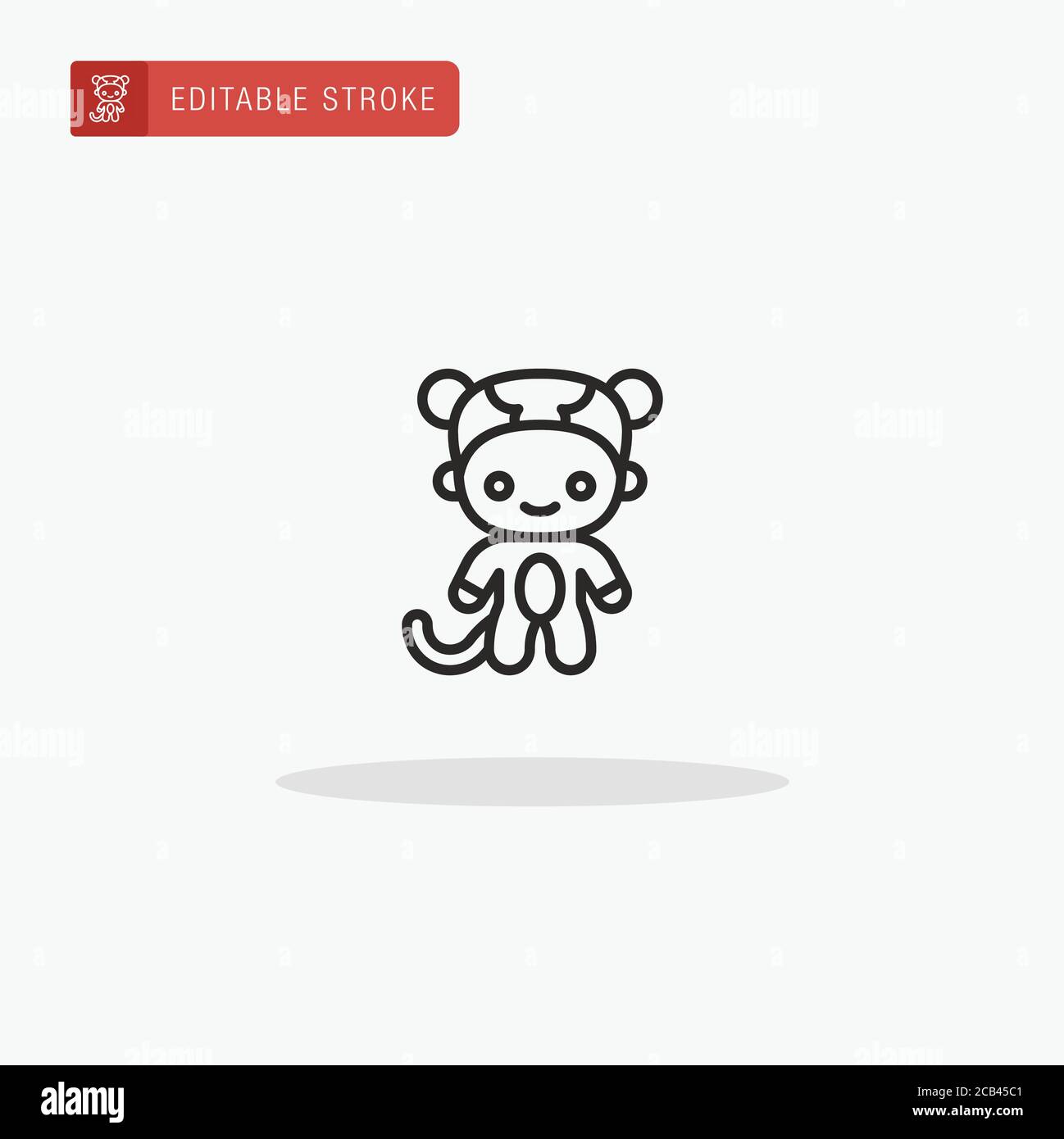 Monkey icon vector. Monkey icon for presentation Stock Vector Image ...