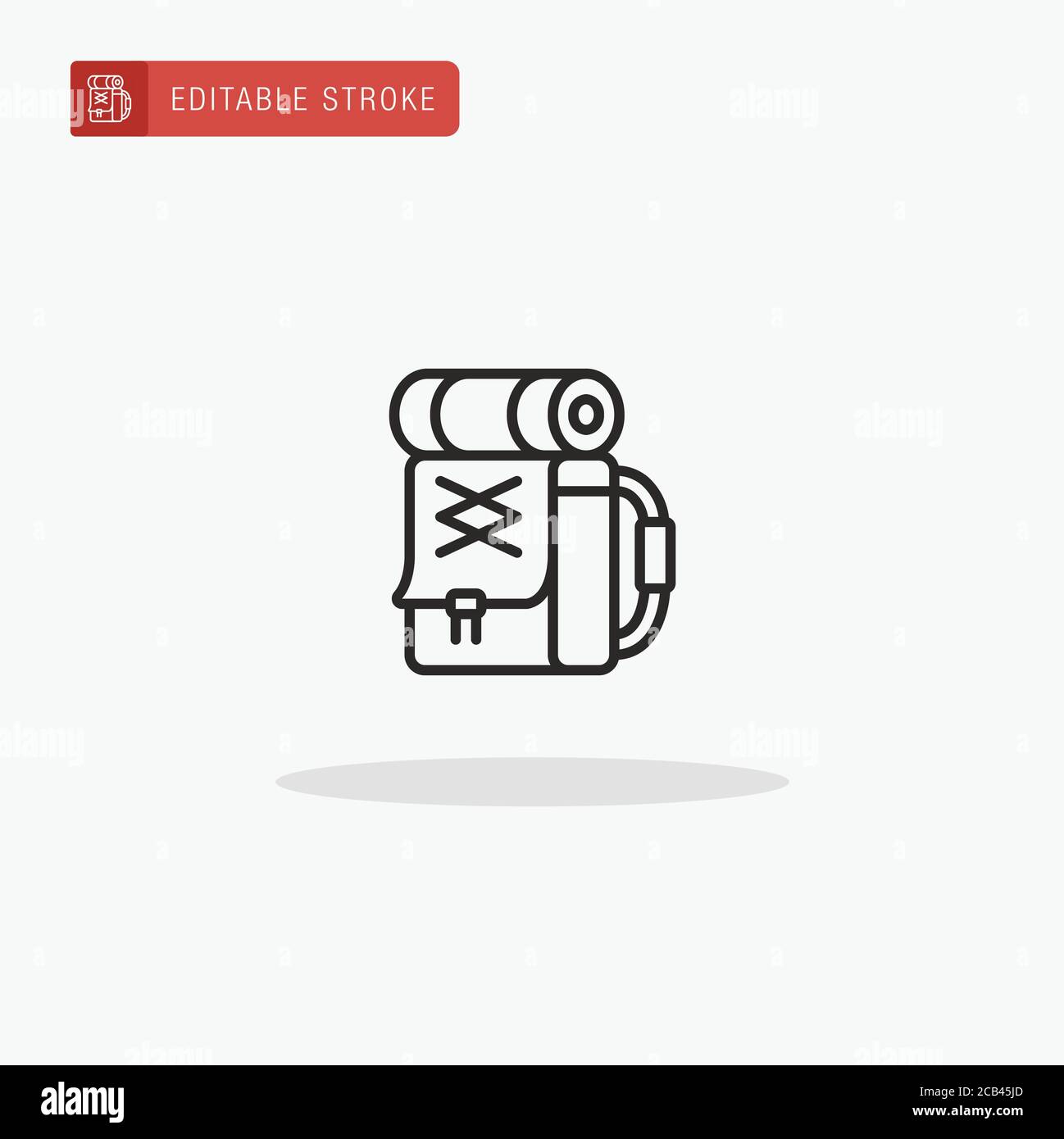Rucksack icon vector. Rucksack icon for presentation Stock Vector Image ...