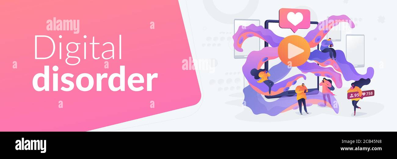 Addiction web Stock Vector Images - Alamy