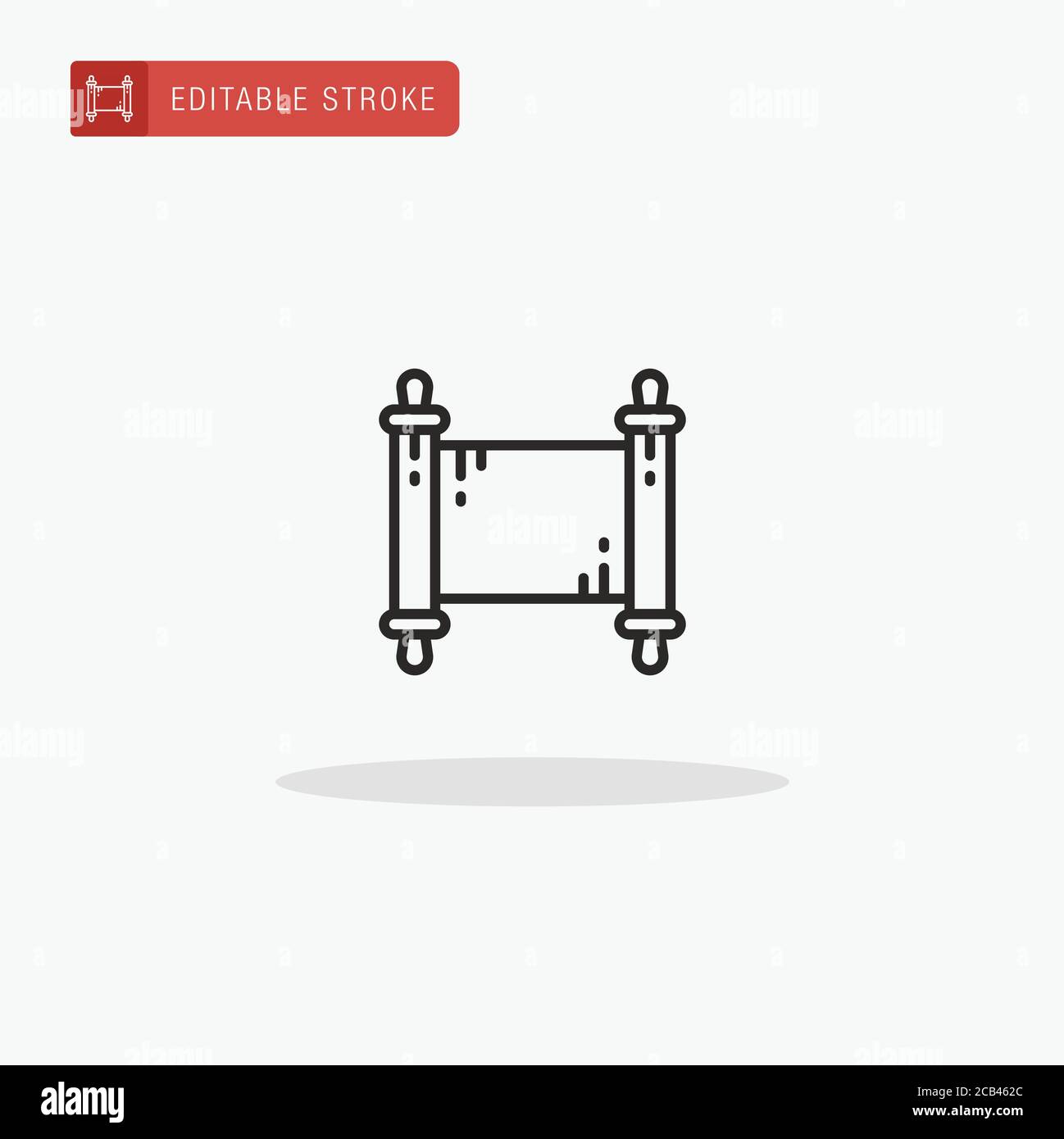 Scroll icon vector. Scroll icon for presentation Stock Vector Image ...