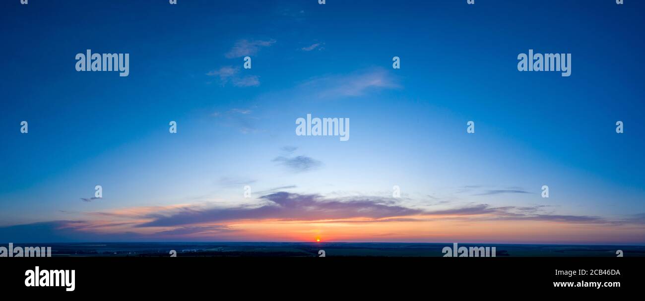Sky with clouds at sunset, texture or background Stock Photo - Alamy