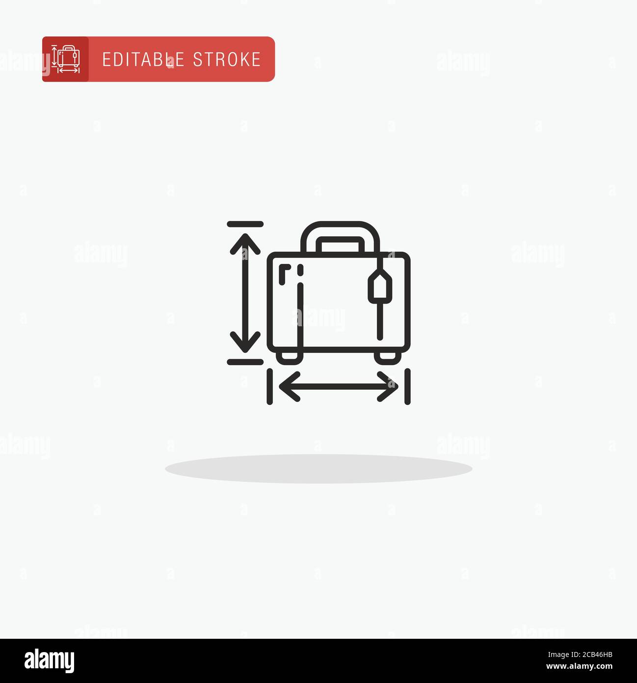 Suitcase icon vector. Suitcase icon for presentation Stock Vector Image ...