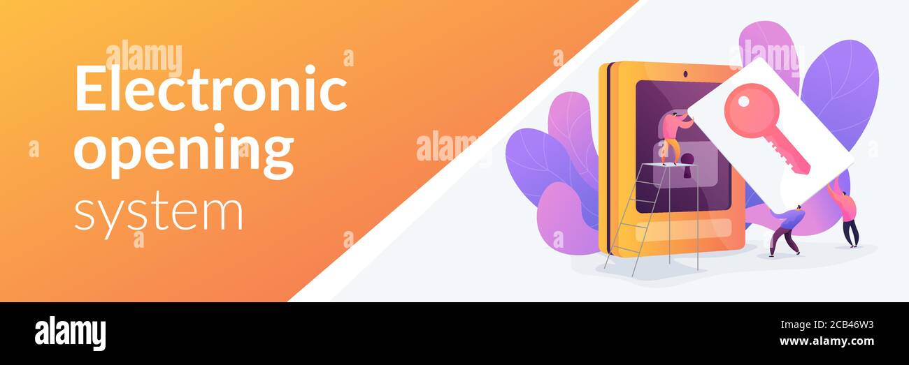 Security access card web banner concept Stock Vector Image & Art - Alamy