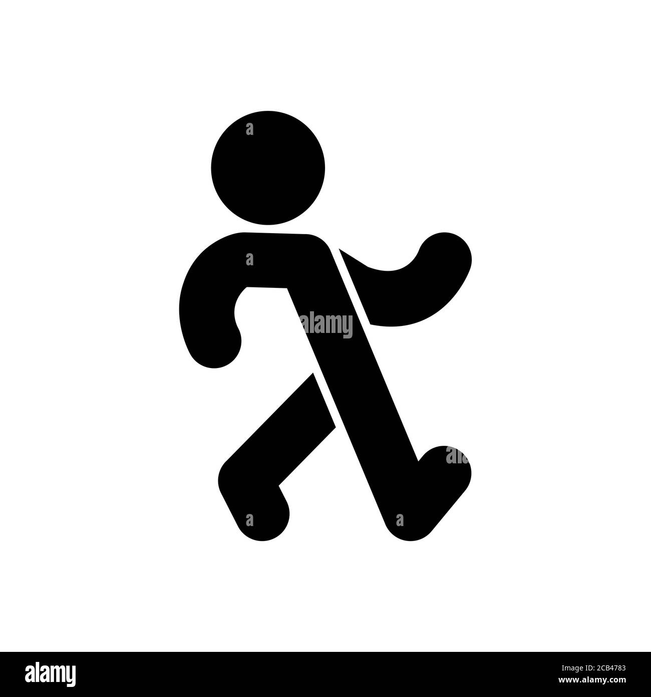 Stroll man sign. Promenade symbol. Saunter icon. vector illustration ...