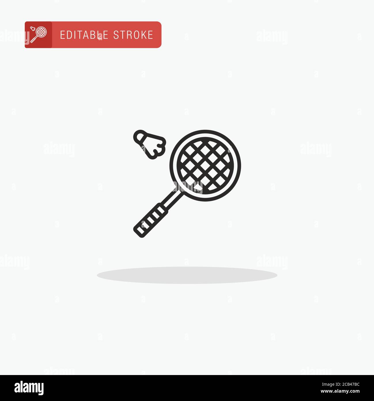 Badminton icon vector. Badminton icon for presentation Stock Vector ...
