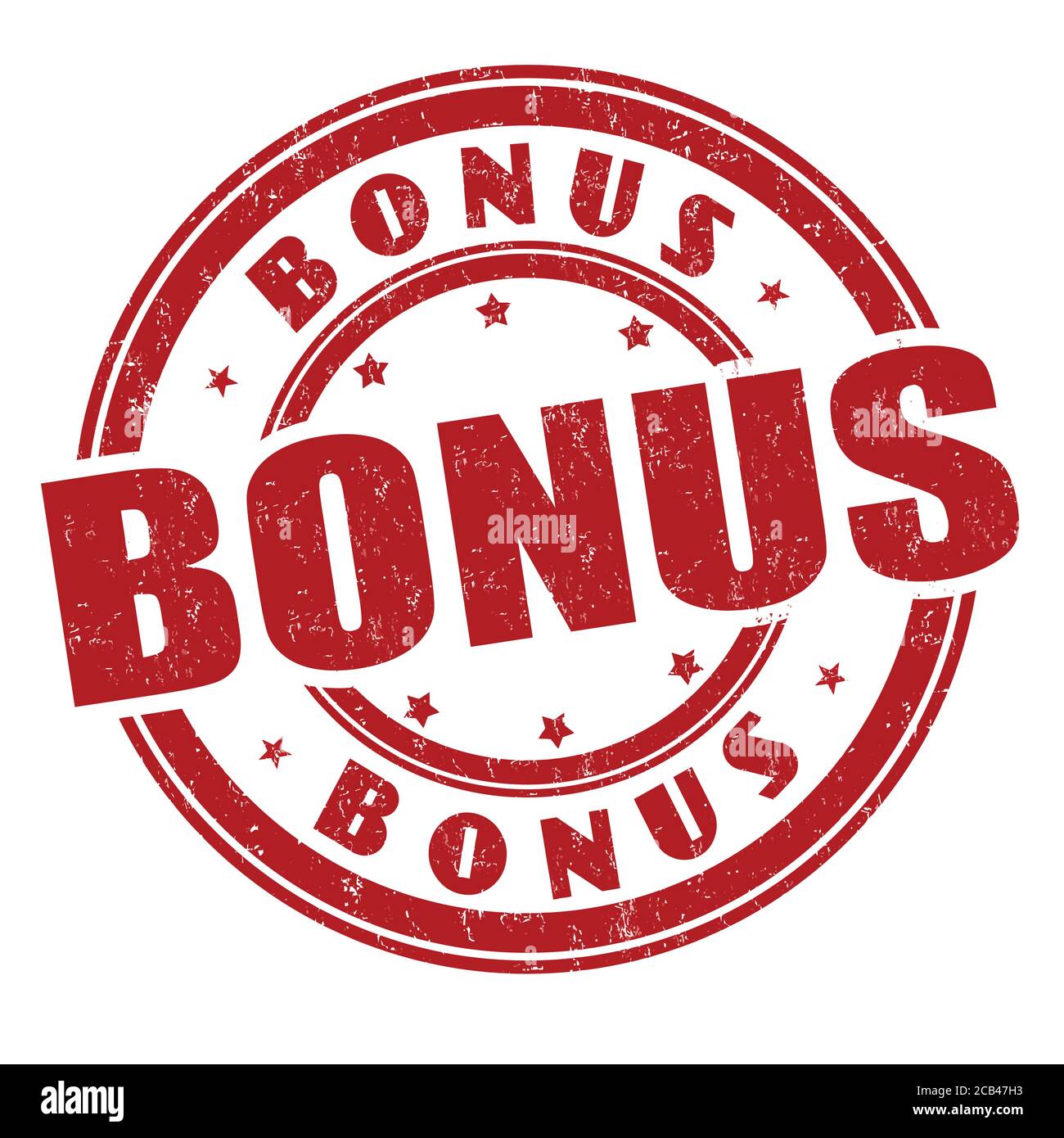 Bonus sign or stamp on white background, vector illustration Stock ...