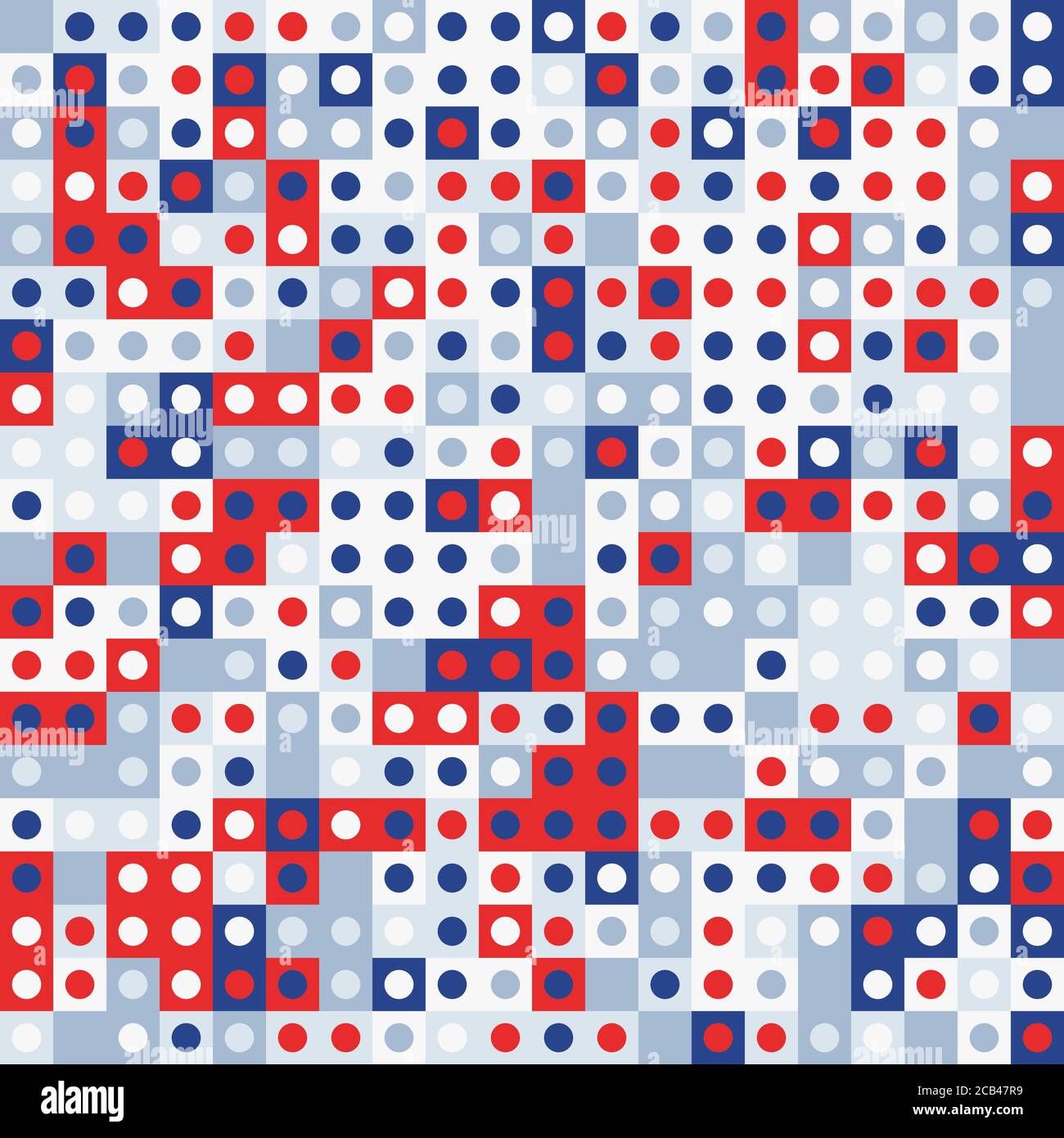 Abstract geometric background, random coloring. Seamless vector pattern ...