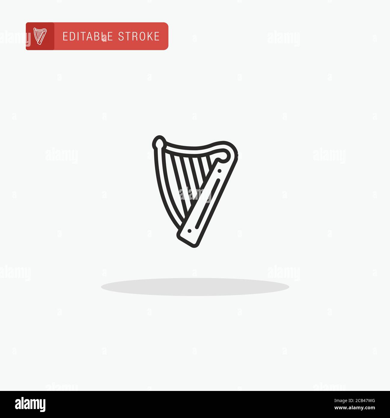 Harp icon vector. Harp icon for presentation Stock Vector Image & Art ...