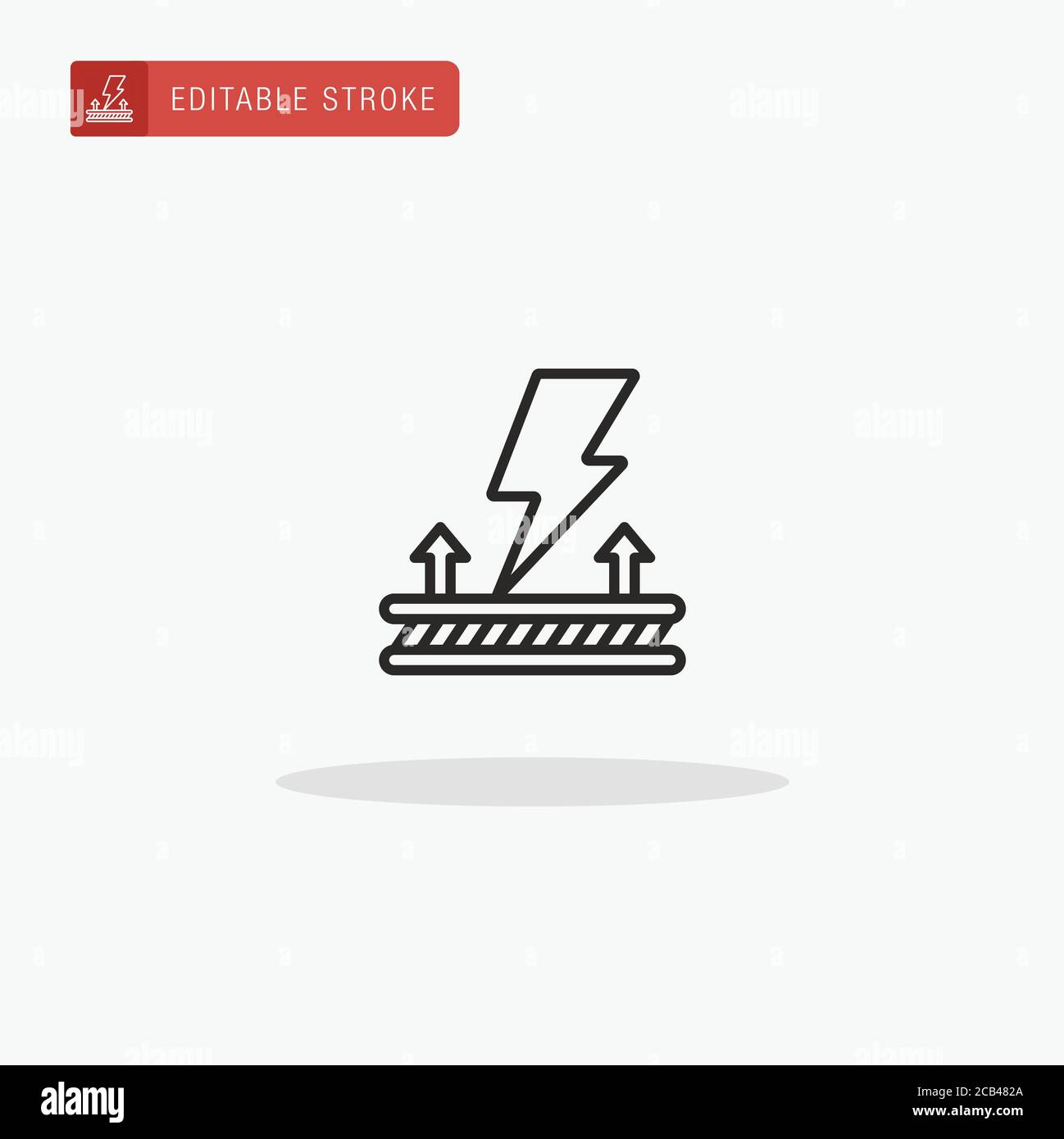 Antistatic Fabric icon vector. Antistatic Fabric icon for presentation ...