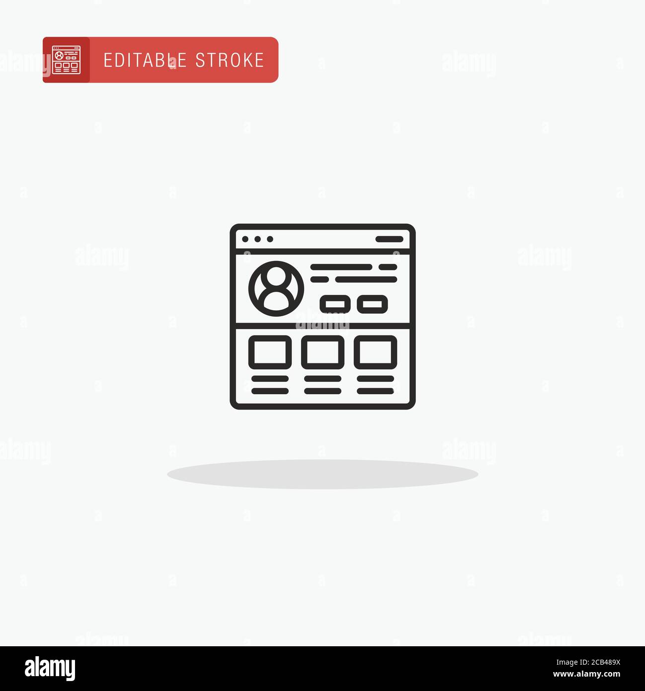 Profile icon vector. Profile icon for presentation Stock Vector Image ...