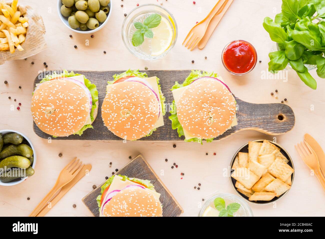Burger buffet hi-res stock photography and images - Alamy