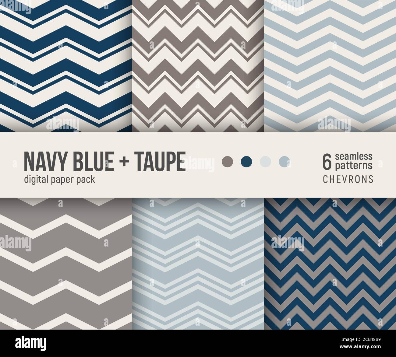 Digital paper pack, set of 6 abstract seamless patterns. Abstract ...