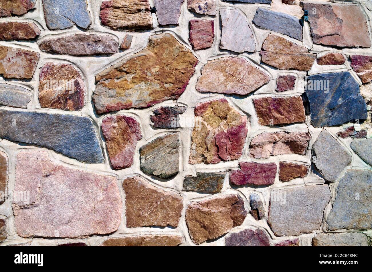 Multi-colored Abstract Limestone Wall Stock Photo - Alamy