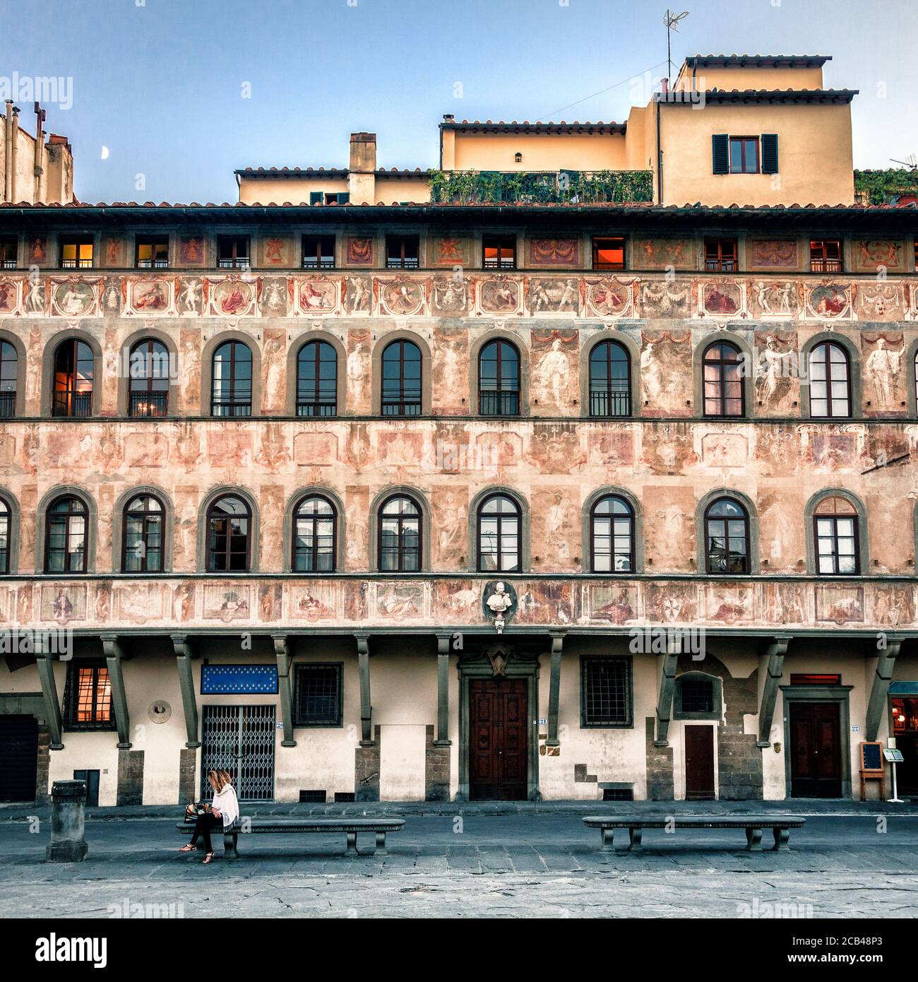 Woman Sitting On Crescent Moon High Resolution Stock Photography and ...