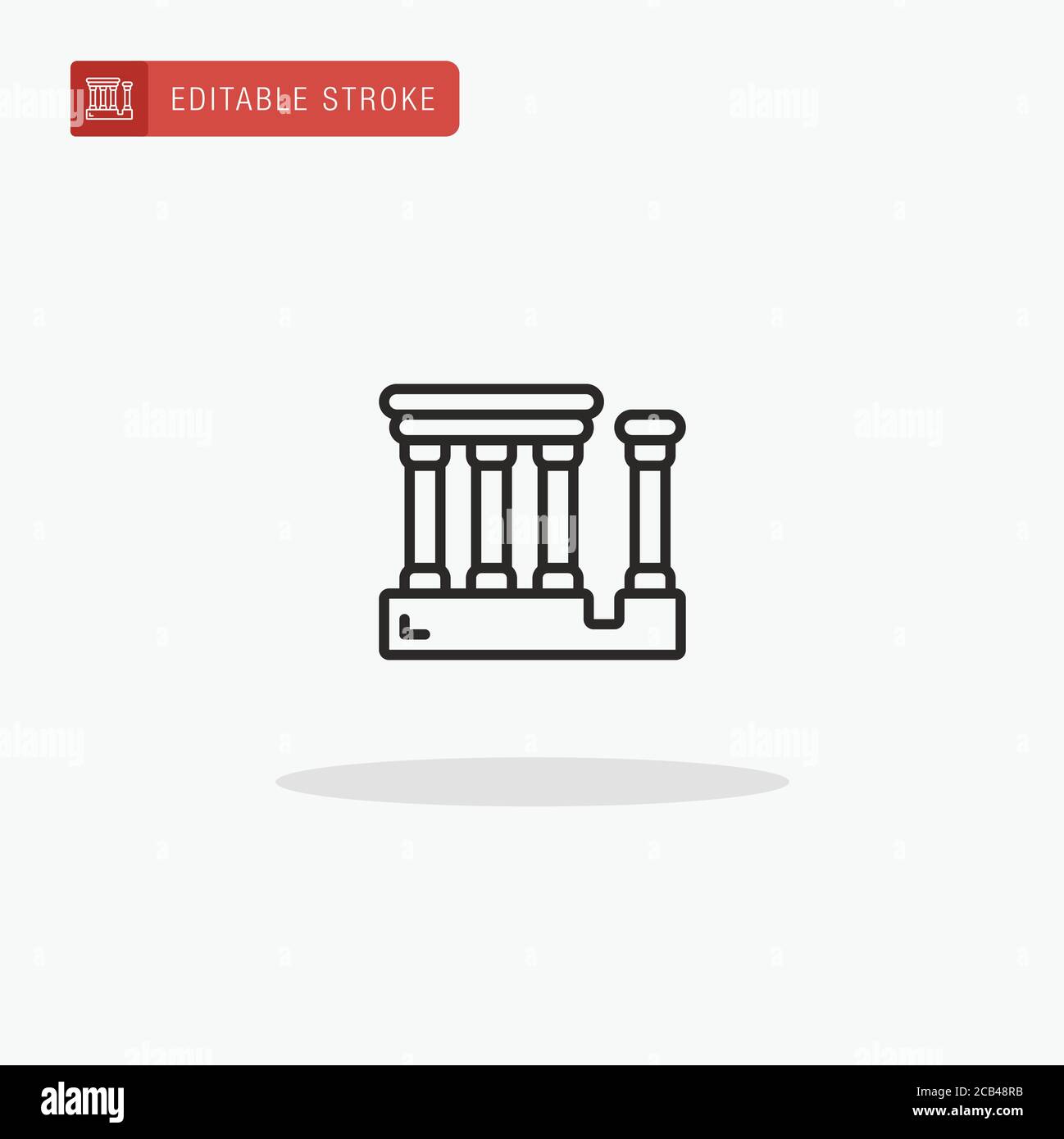 Ornate pillars Cut Out Stock Images & Pictures - Alamy