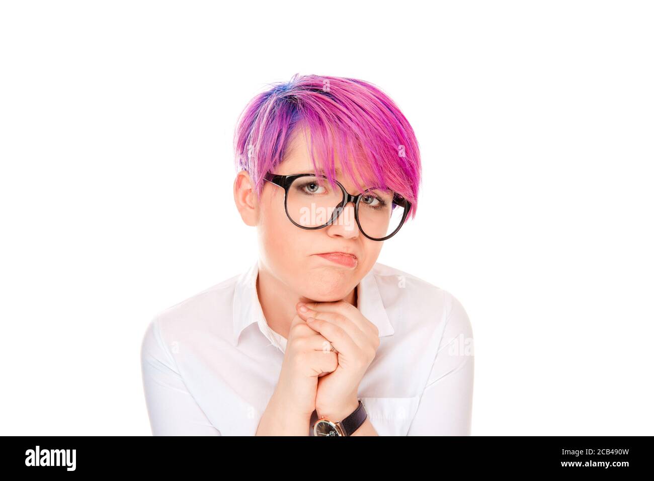 Shy Model High Resolution Stock Photography and Images - Alamy