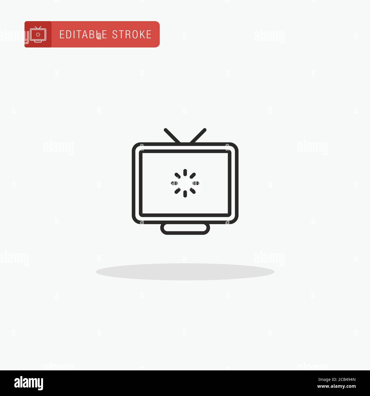 Tv Screen icon vector. Tv Screen icon for presentation Stock Vector ...