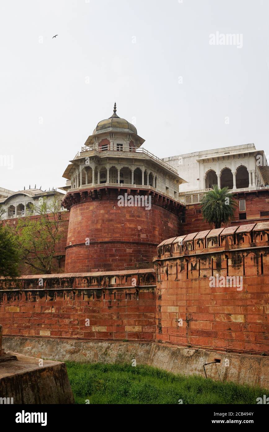 Amazing medieval architectural landmark in Agra - fort Agra . Fantastic ...