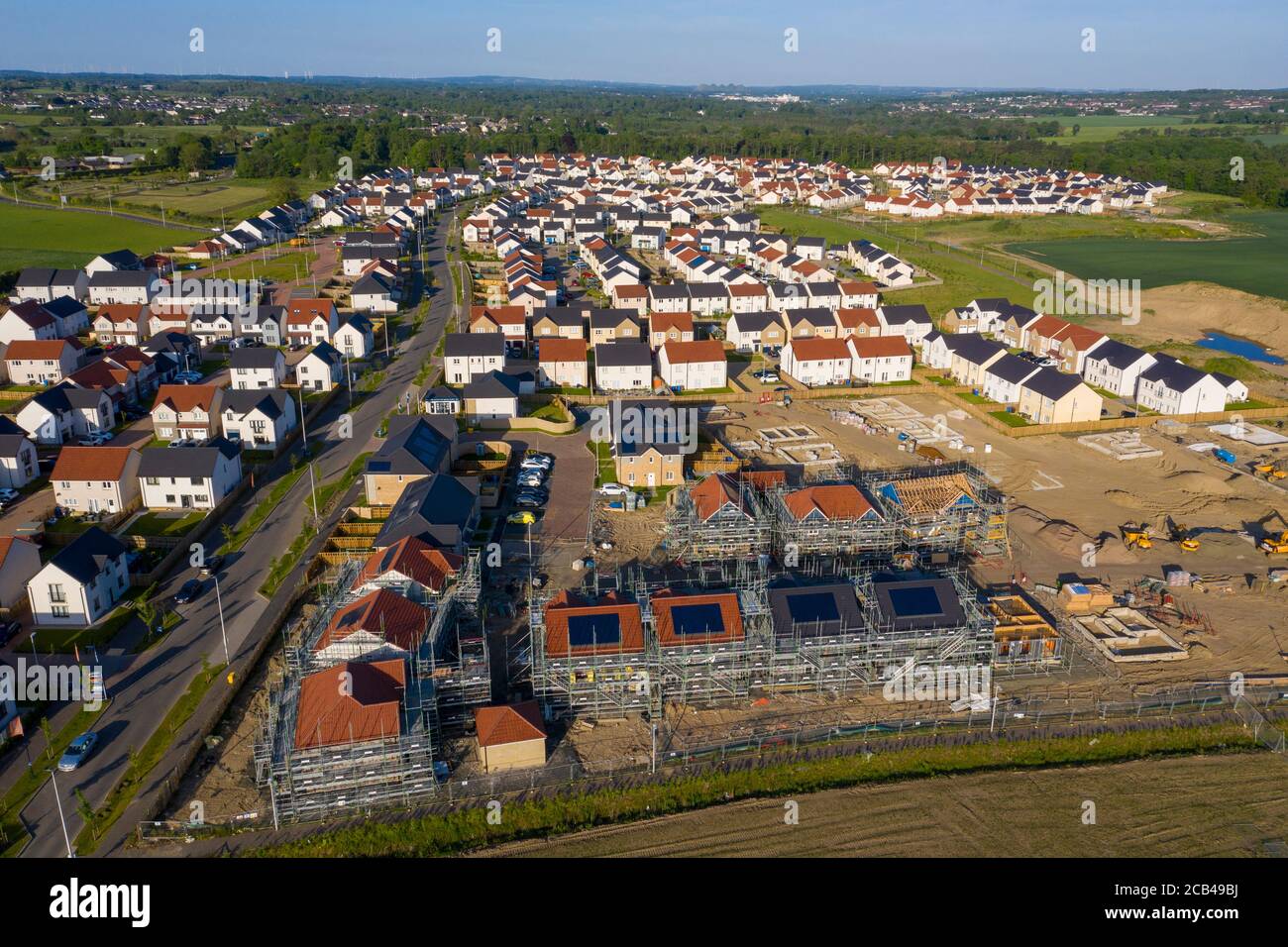 New housing development at Calderwood Village near East Calder, West ...