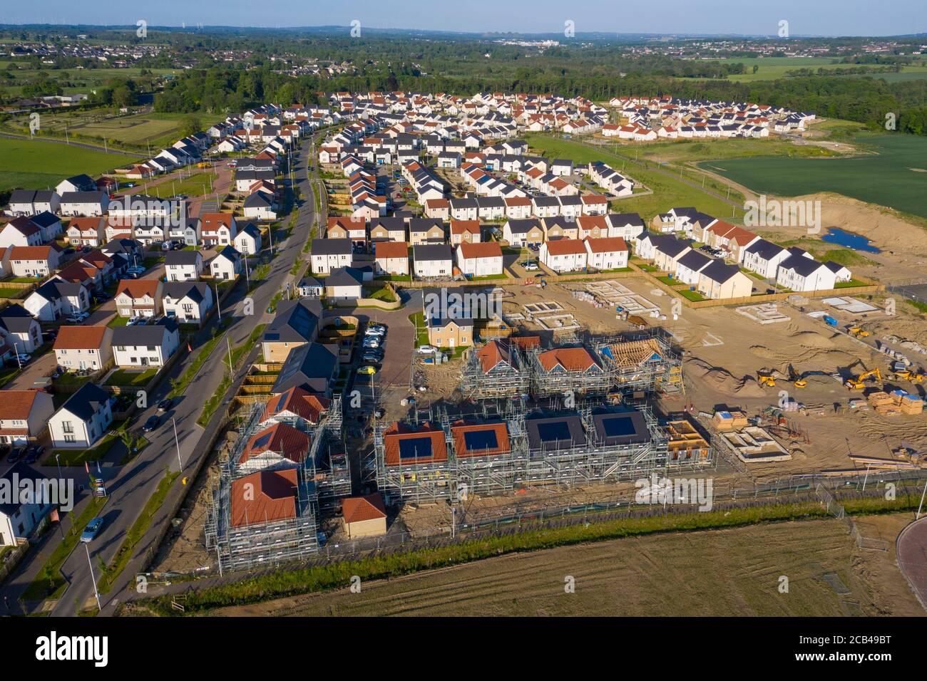 New housing development at Calderwood Village near East Calder, West ...