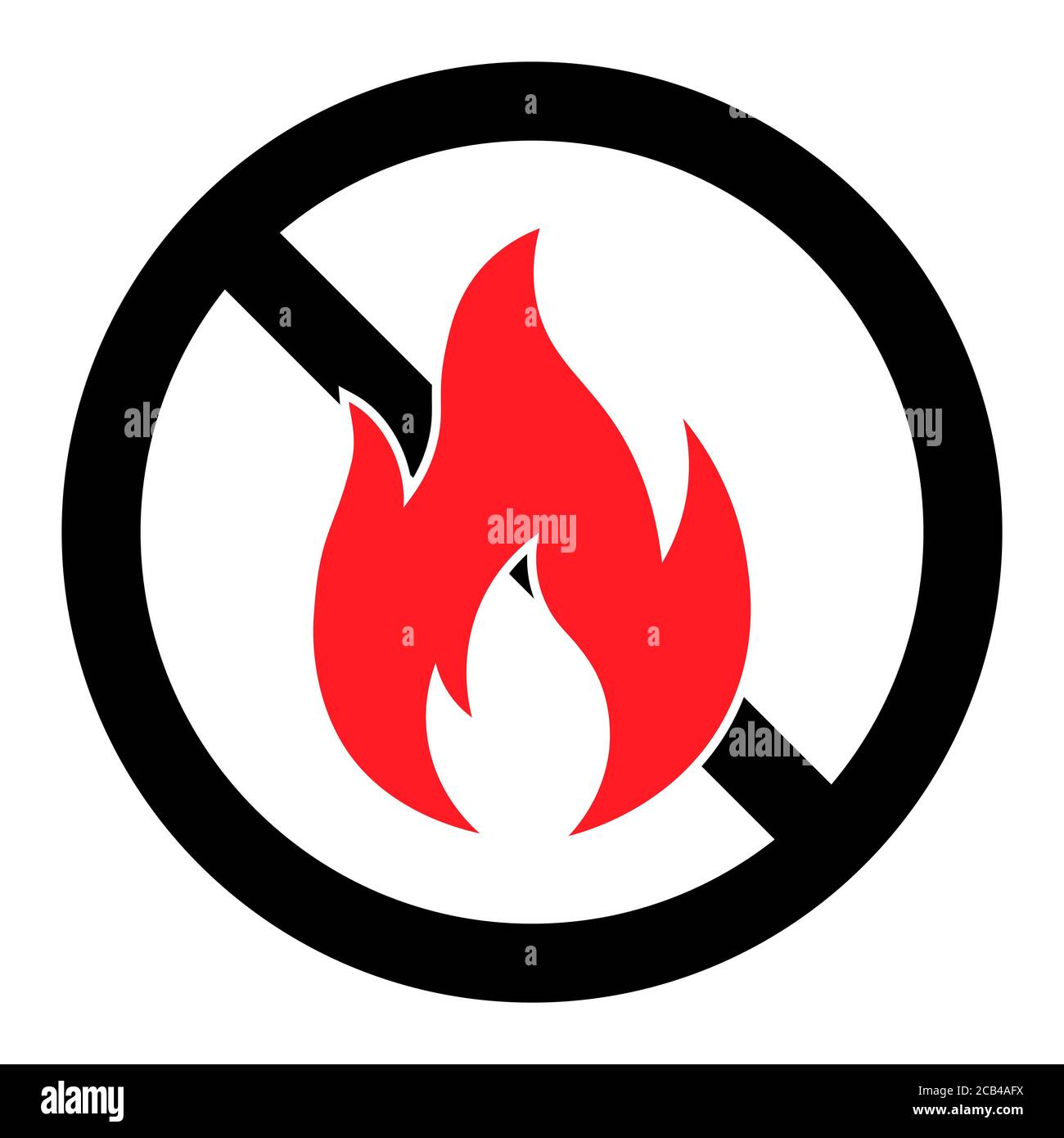 Fire Attention Danger Symbol Icon High Resolution Stock Photography and ...