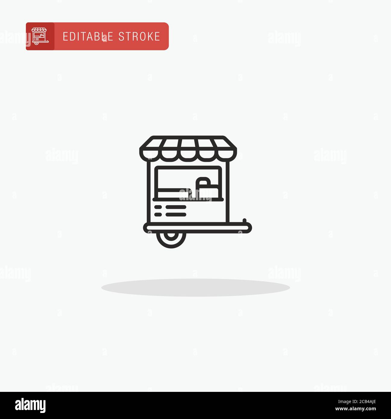 Trailer icon vector. Trailer icon for presentation Stock Vector Image ...