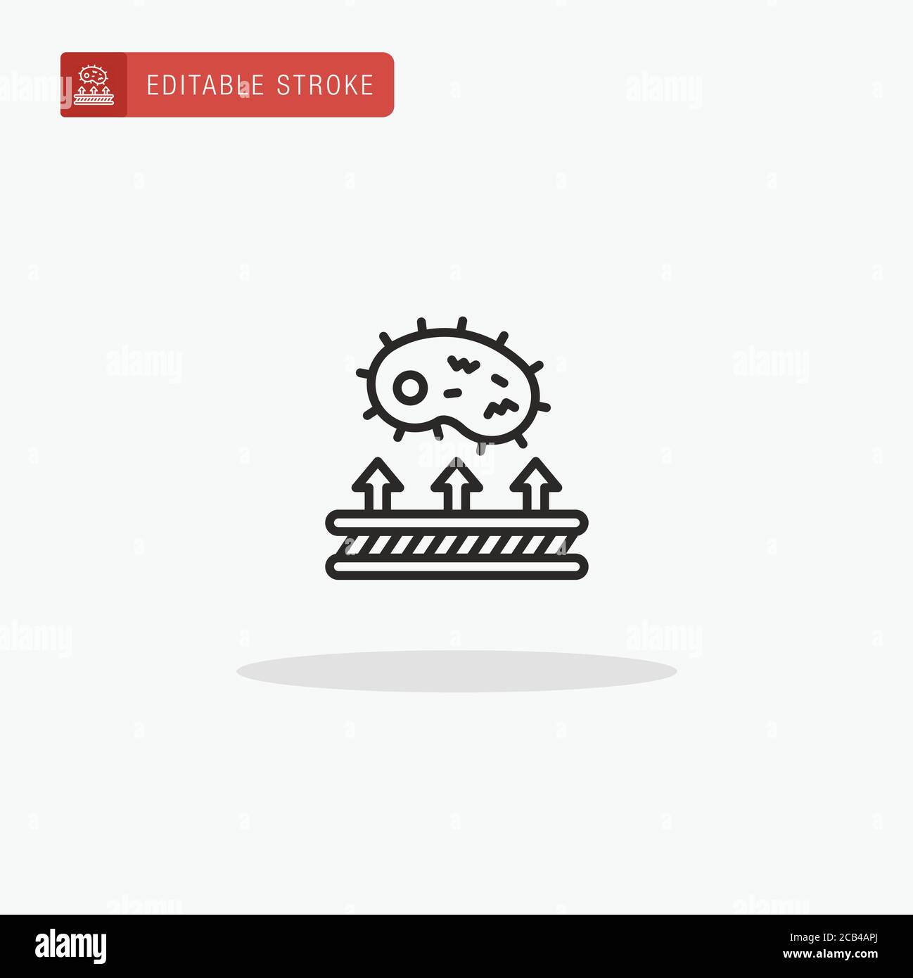 Antibacterial Fabric icon vector. Antibacterial Fabric icon for ...