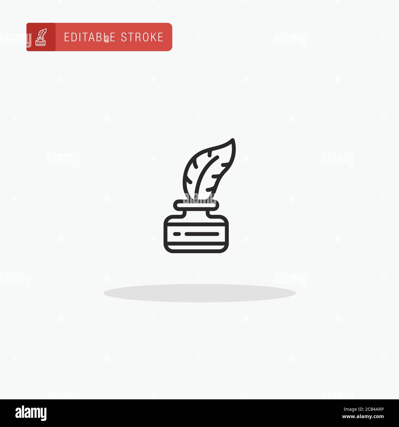 Quill icon vector. Quill icon for presentation Stock Vector Image & Art ...