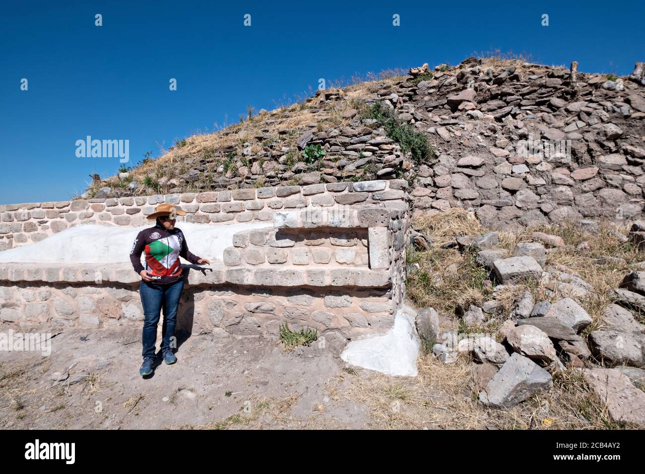 Archaeologist Marisol Montejano Esquivias explains the ruins of ...